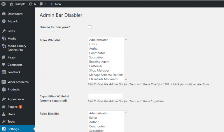 How To Disable The WordPress User Admin Toolbar- The Easiest Way