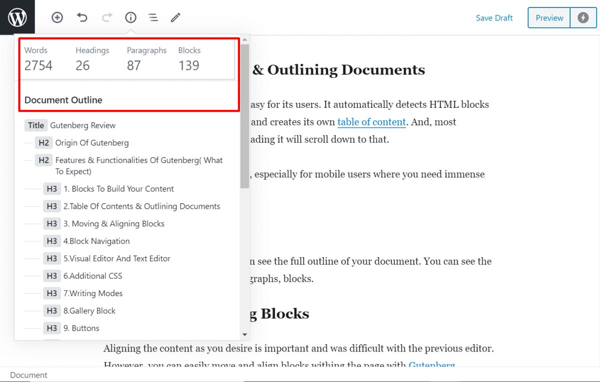WordPress Gutenberg Editor: Feature Review and Performance Checking