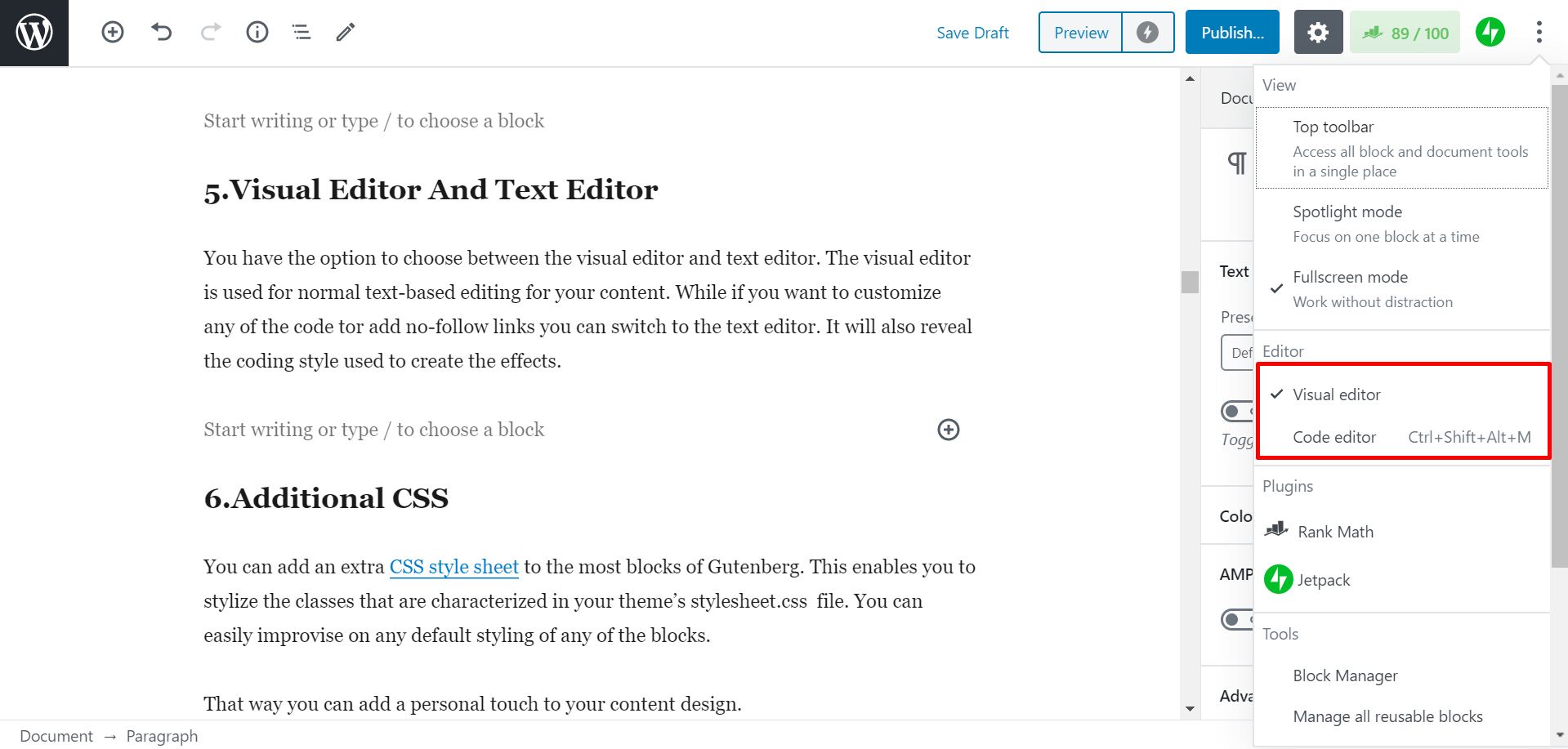 Wordpress Gutenberg Editor Feature Review And Performance Checking