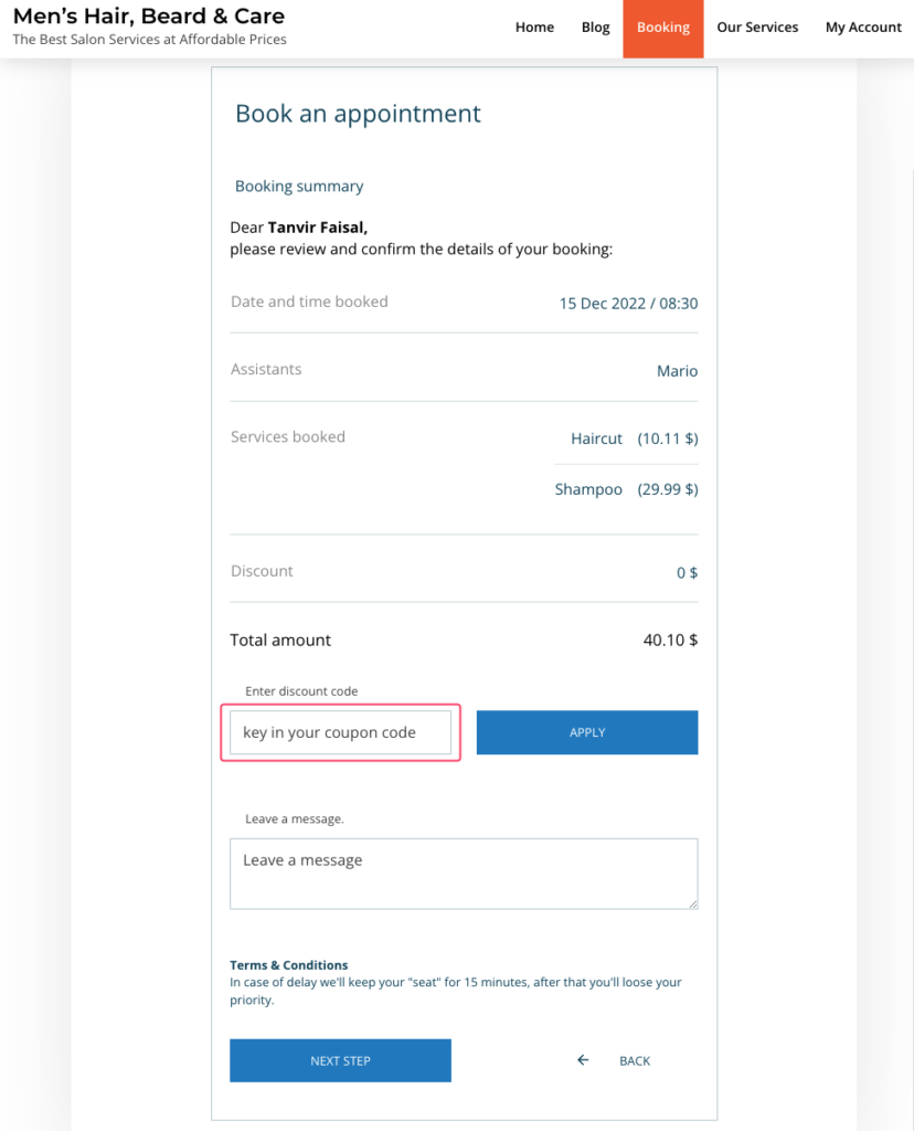 WordPress Salon Booking System Review