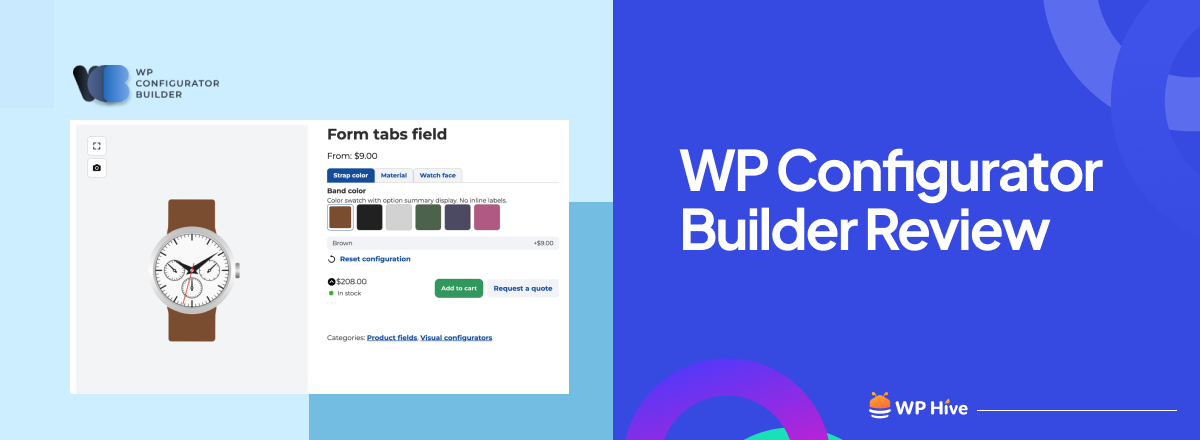 WP Configurator Builder Review: Build Interactive Product Configurators Without Coding